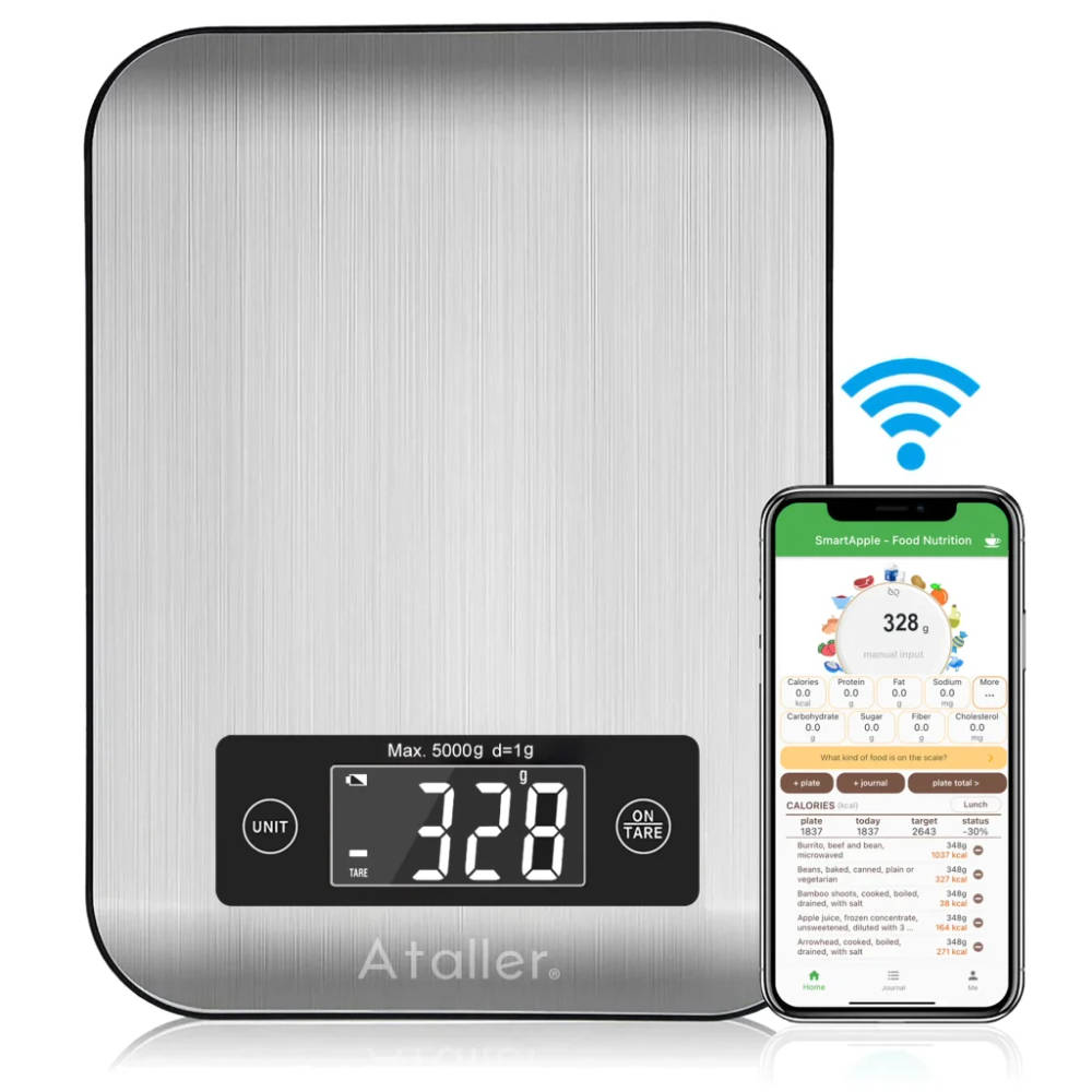 Ataller Bluetooth Digital Kitchen Scale: Bluetooth Food Scale | Smart ...