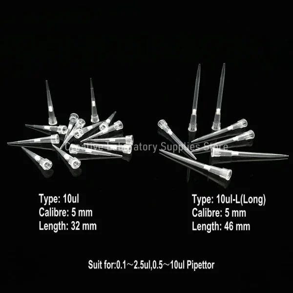 Laboratory Plastic Pipette Tips With Filter: Filtered Tips | 10ul ...