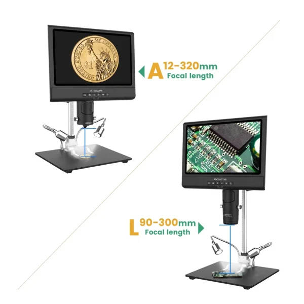 Andonstar AD209 Digital Microscope: Digital Microscope With Screen ...