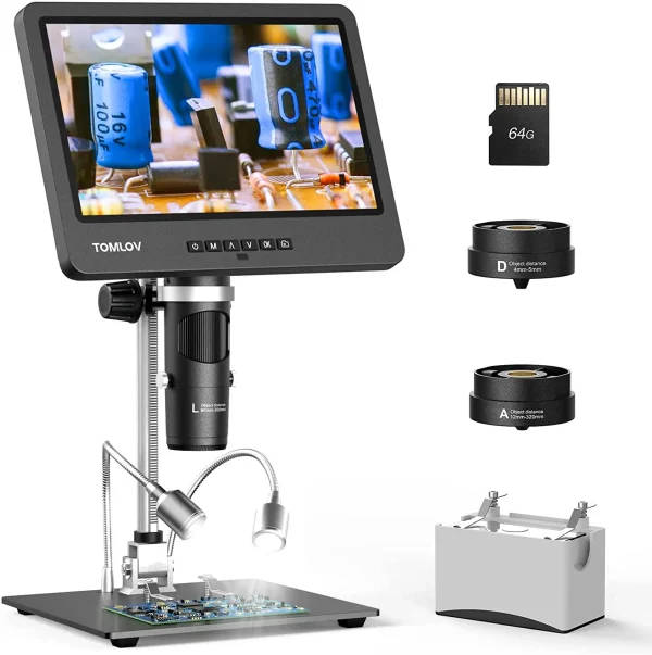 Tomlov DM602 Triple Lens Digital Microscope: Usb Microscope Digital ...