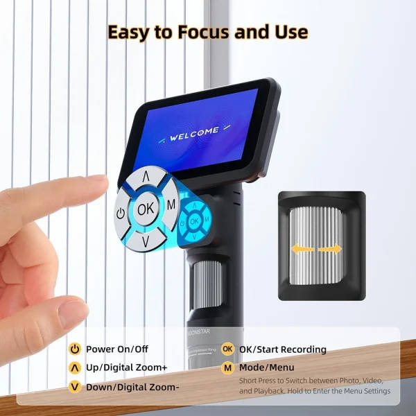 Andonstar 2025 AD115-Arm USB Digital Microscope AD115-Arm: Digital ...