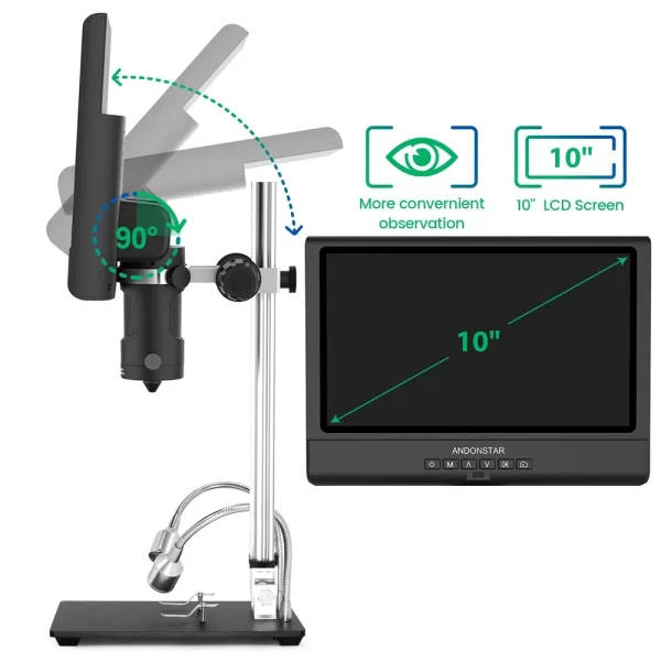Andonstar AD209 Digital Microscope: Digital Microscope With Screen ...