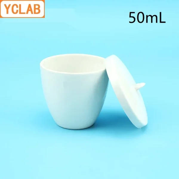 50ml Ceramic Crucible With Lid - Laboratory Chemistry Equipment For UK ...