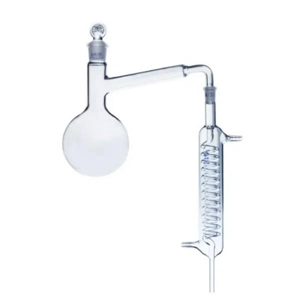 Distillation Apparatus: 500ml Flask | Round Bottom Flask | Glass Condenser