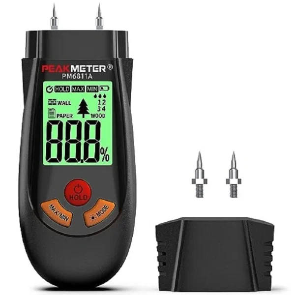 Peakmeter Wood Moisture Meter Tester: Woodworking Building | Color Plywood