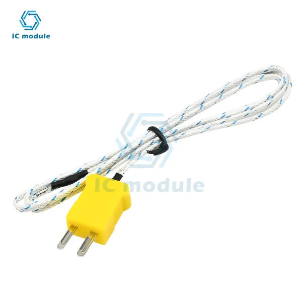 1M K-Type Thermocouple Probe For Thermostats & Multimeters