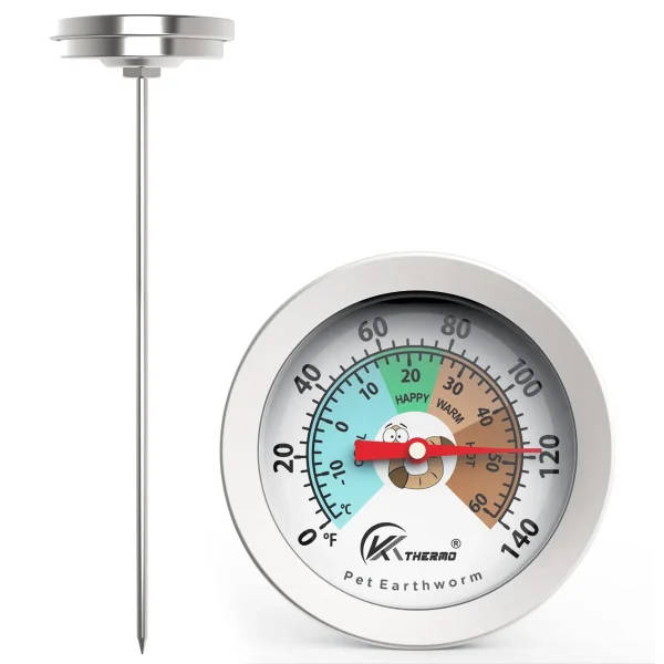 Stainless Steel Soil Thermometer For Gardening And Composting