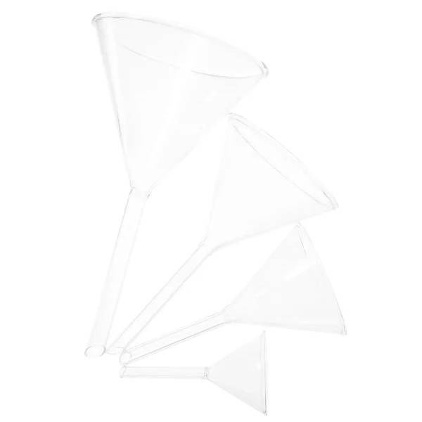 Laboratory Glass Funnel Set For Precise Liquid Transfer | 4-Piece Set