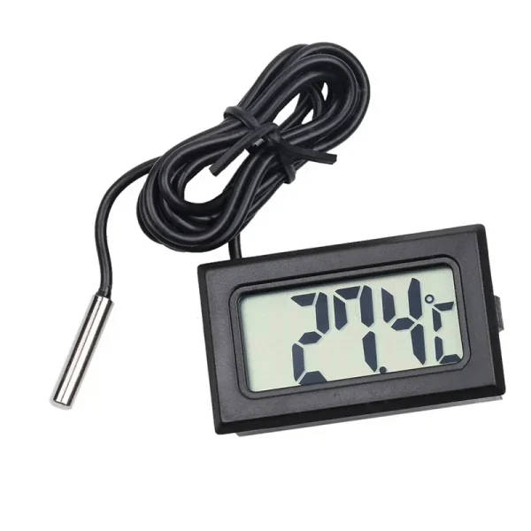 Digital Thermometer With LCD Display And 1m Probe - Laboratory Grade