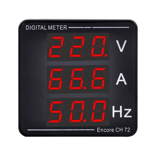 Digital AC Voltmeter Ammeter With Frequency Meter | High-Precision ...