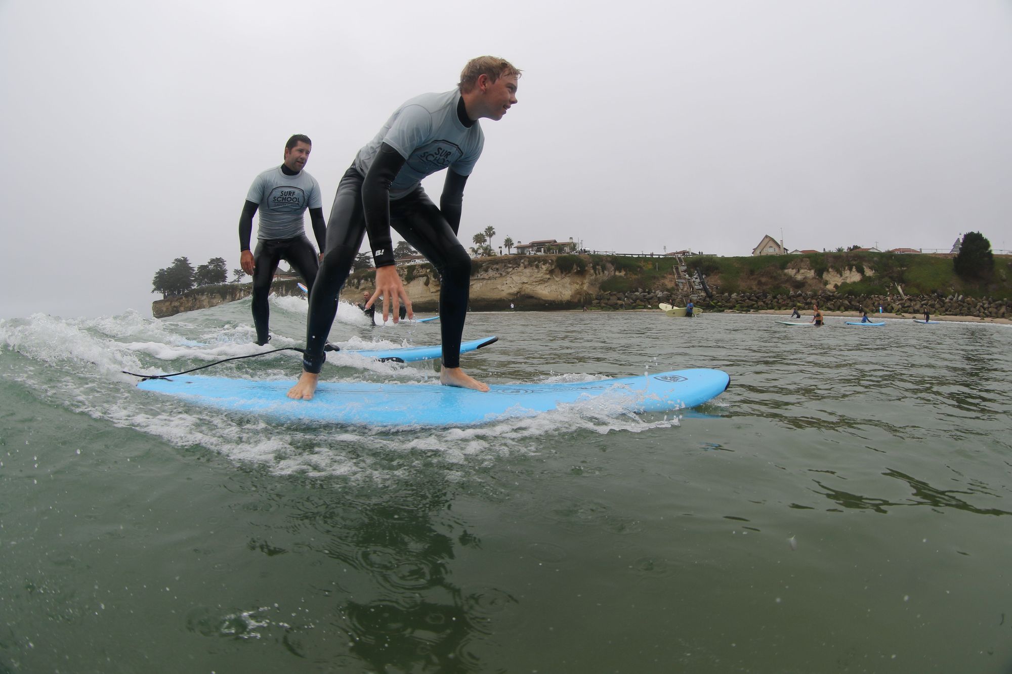 Private Group Surf Lessons at Pleasure Point - Surf School Santa Cruz