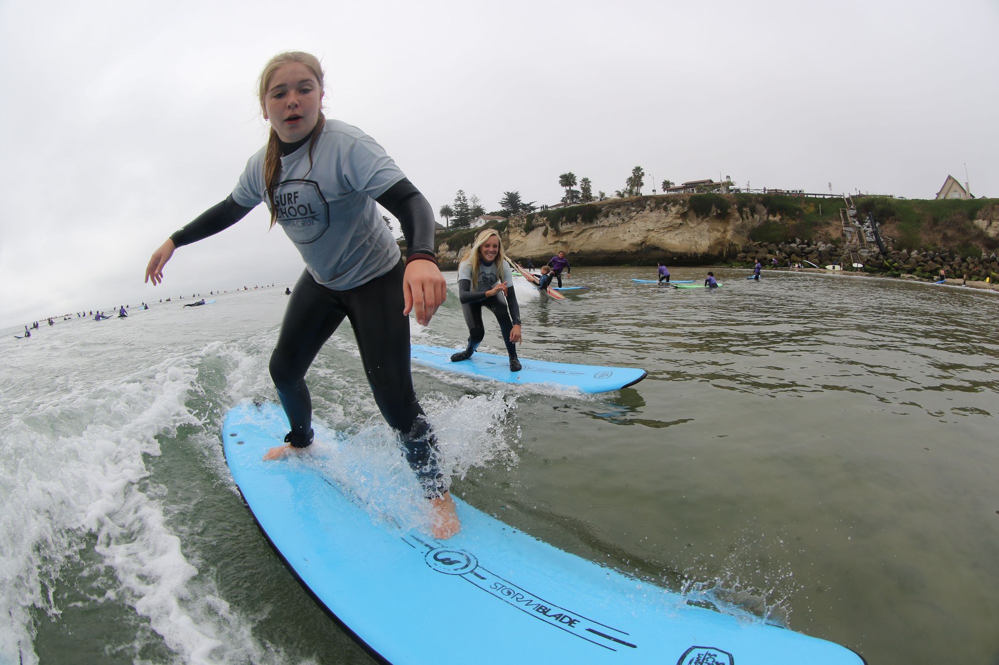 Private Group Surf Lessons at Pleasure Point - Surf School Santa Cruz