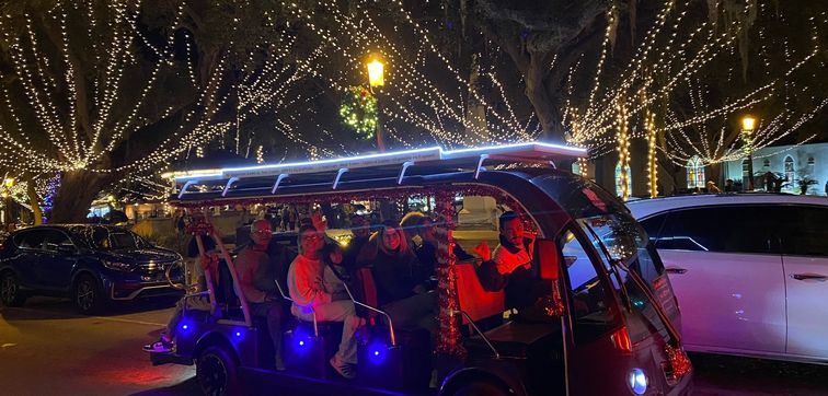 St. Augustine Nights of Lights by Electric Cart - St Augustine Land and ...