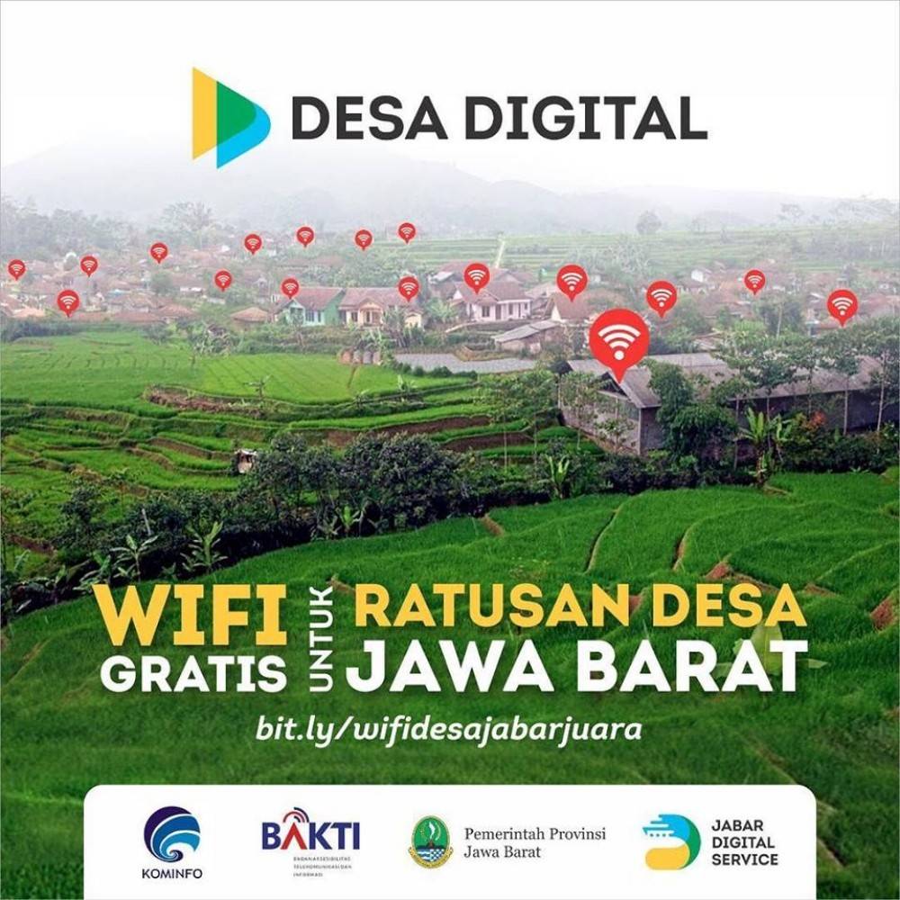 Pasang 600 Wifi Gratis, Pemprov Jabar Kembangkan Desa Digital