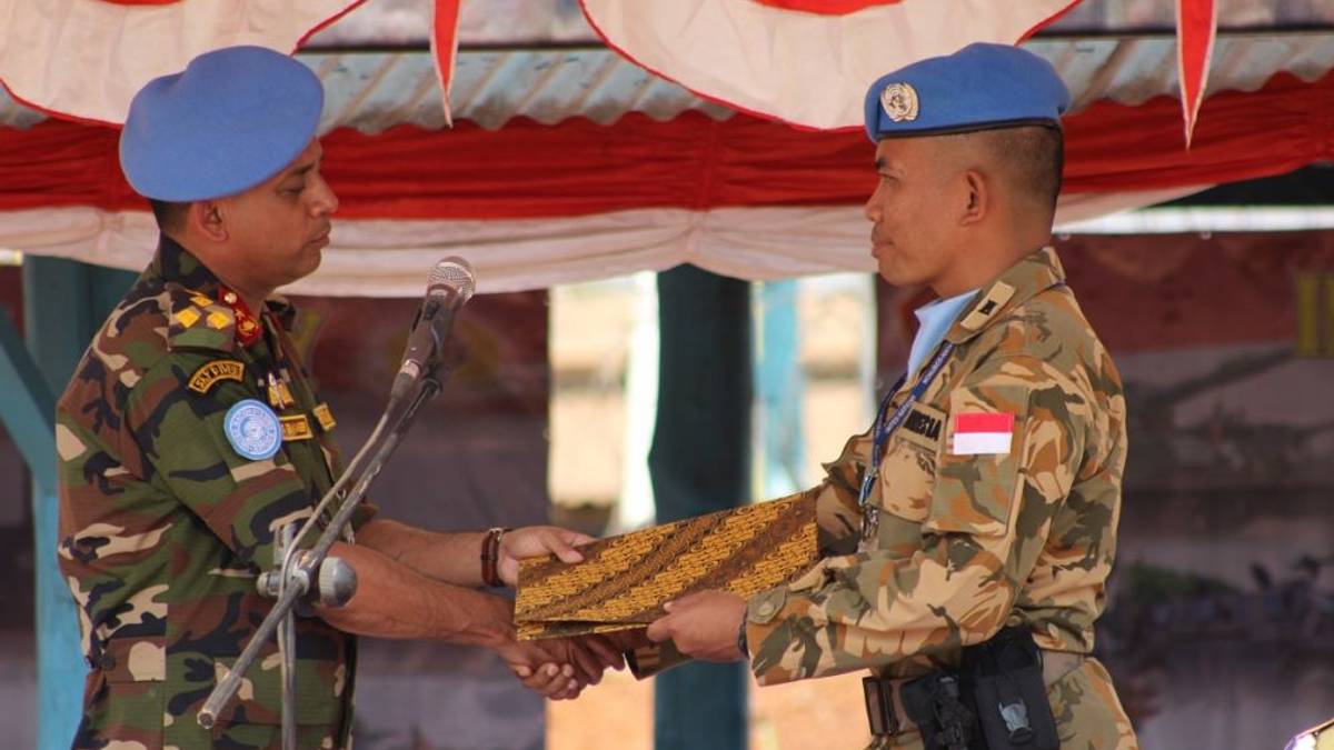 Pasukan Baret Biru Indonesia Tiba di Kongo