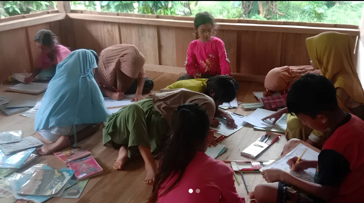 Terpikat pada bacaan pertama, Pustaka Kampung Impian!