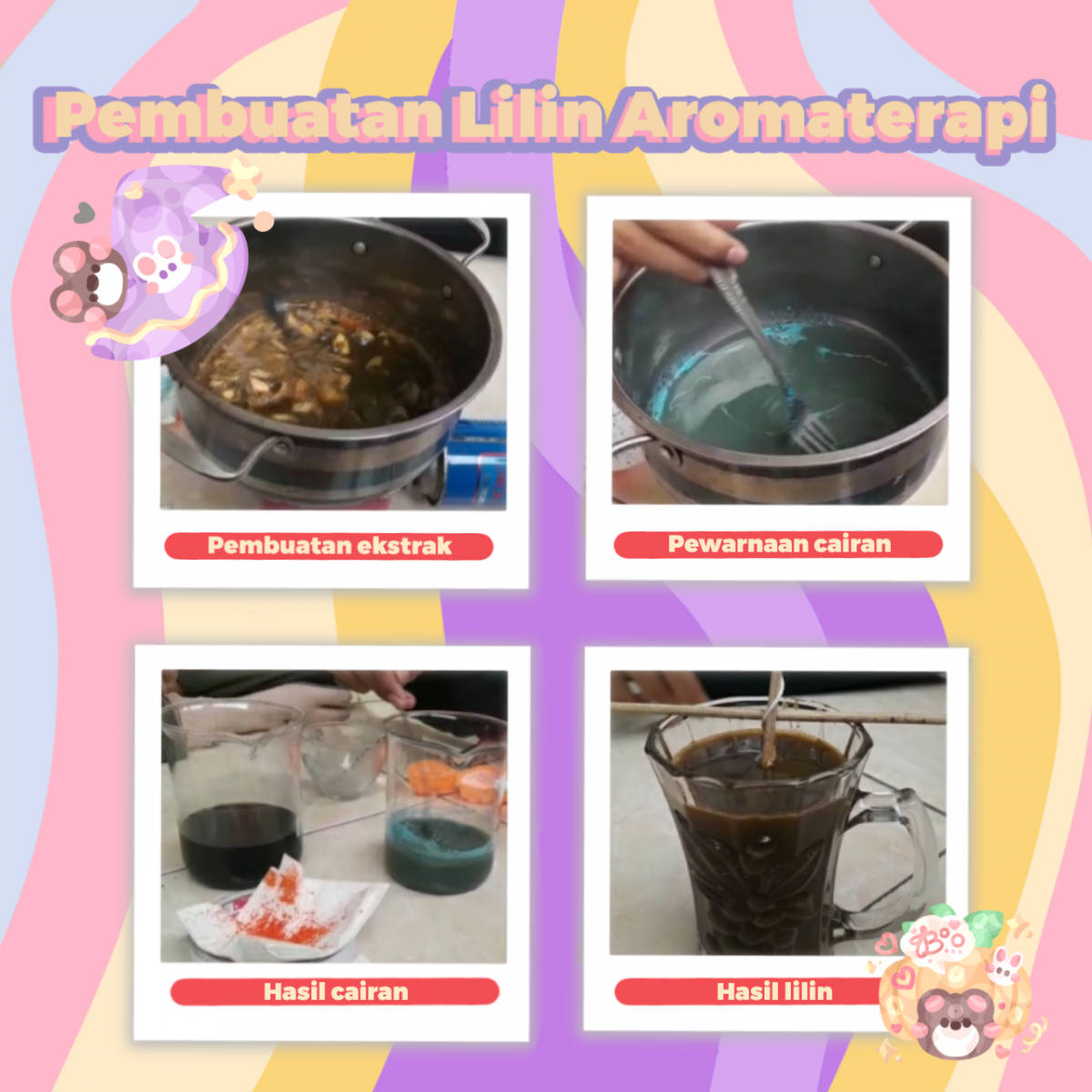 Pembuatan Lilin Aromaterapi dari Minyak Jelantah
