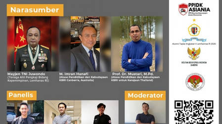 PPIDK Asia-Oceania Adakan Webinar Peringatan Hari Pahlawan Nasional 2020