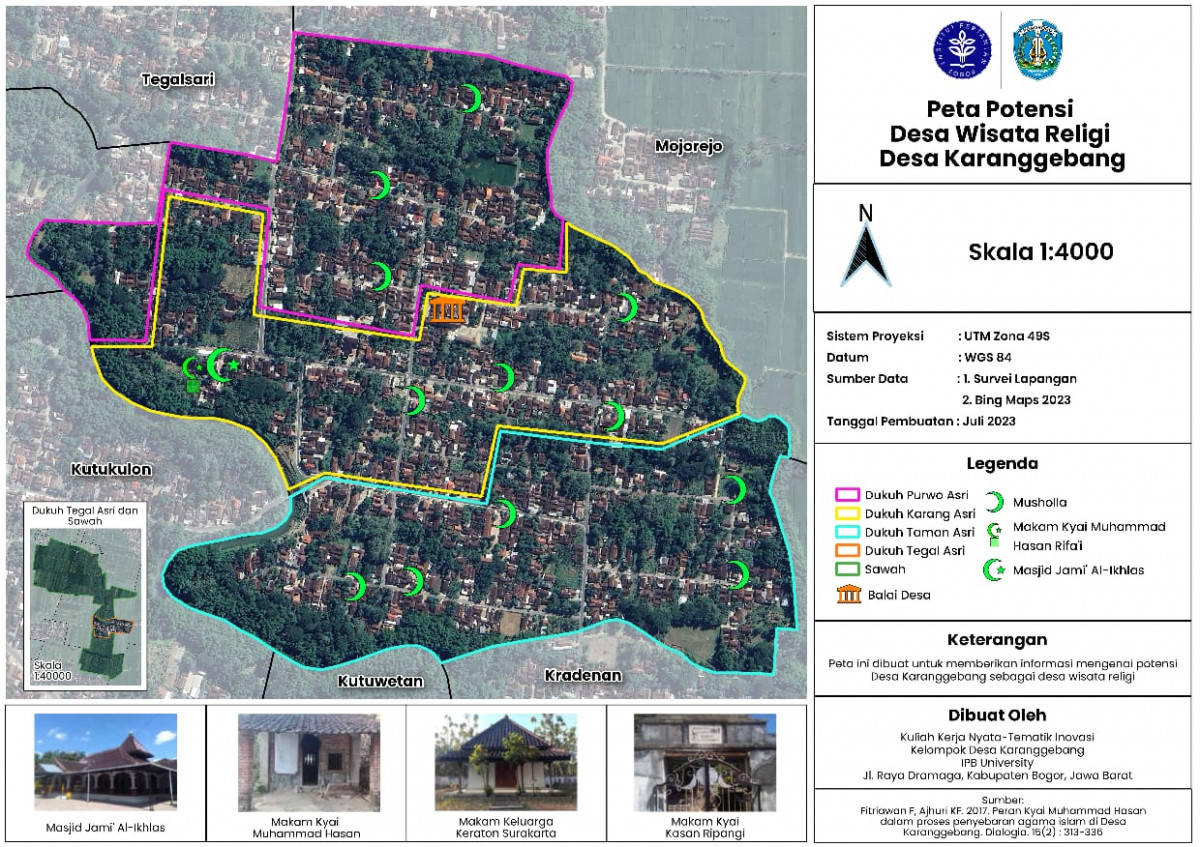 KKN-T IPB: Pemetaan Potensi Desa Wisata Religi Desa Karanggebang