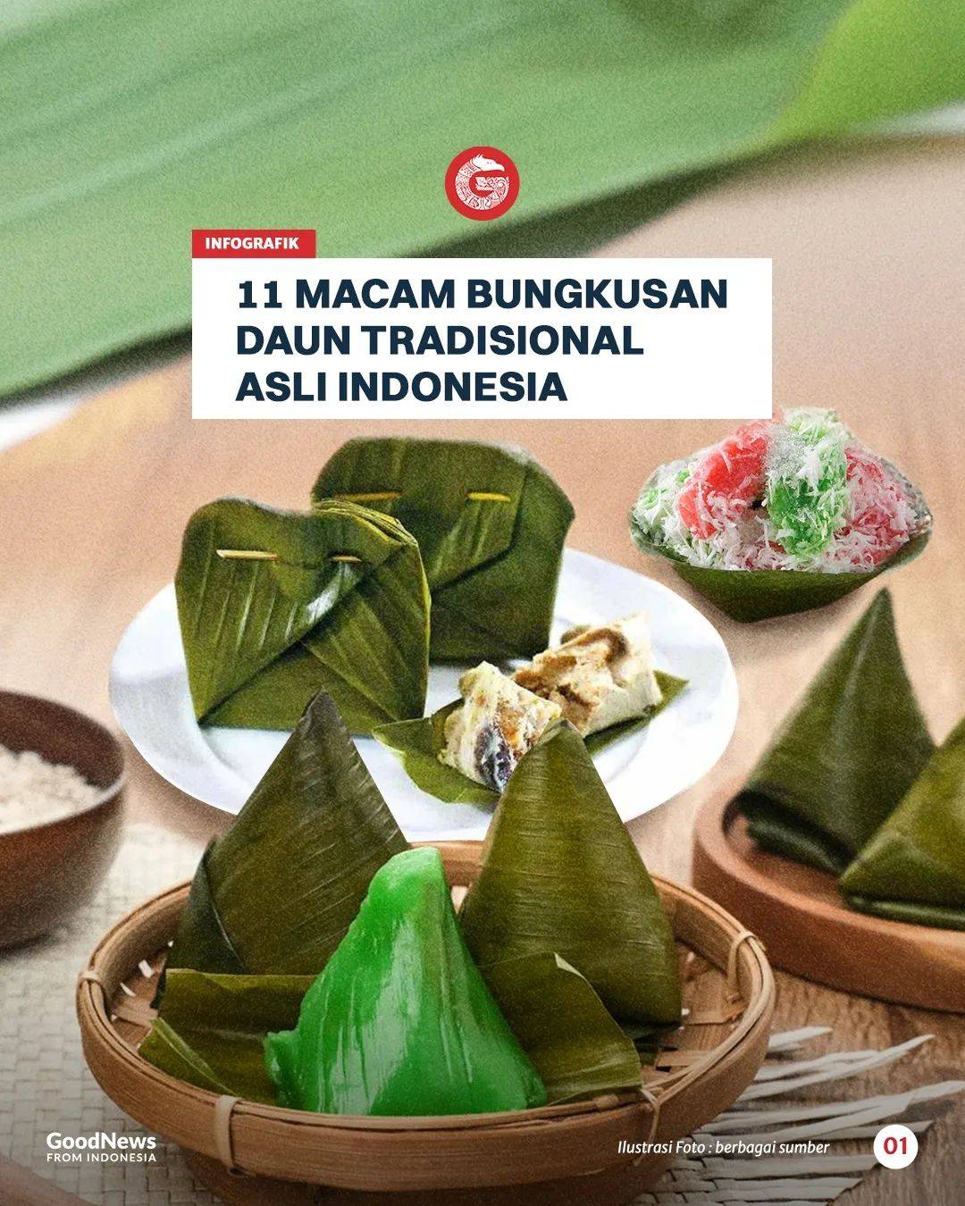 11 Macam Bungkusan Daun Tradisional Asli Indonesia