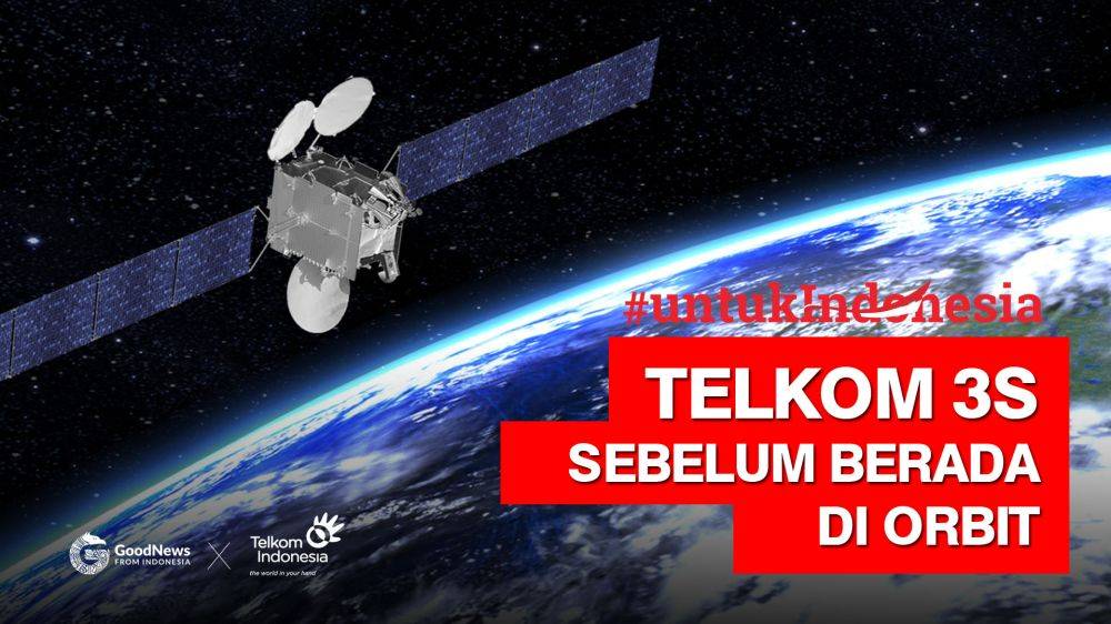 Proses Satelit Telkom 3S Sebelum Berada Di Orbit