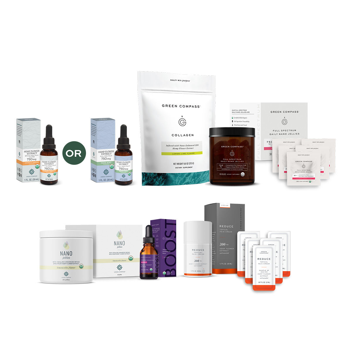 Hemp Lifestyle Full Spectrum Upgrade Collection - Green Compass, Inc