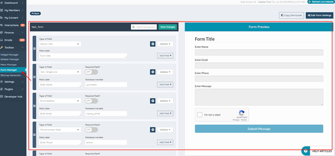 How to Enhance Form Fields in Brilliant Directory