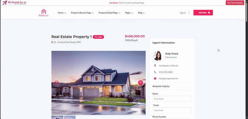 The Real Estate Theme | BD Growth Suite.