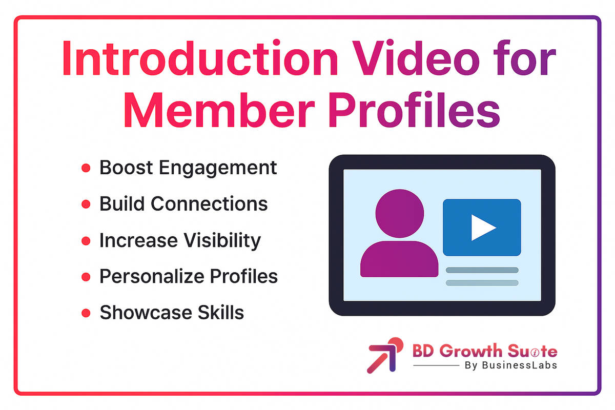 Introduction Video for Member Profiles | BD Growth Suite.