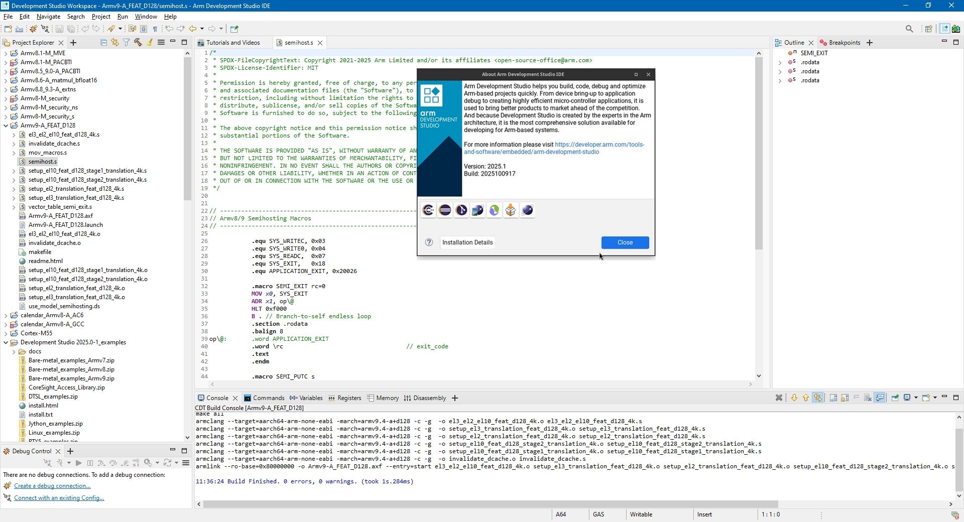 Download ARM Development Studio IDE 2025.1 win64 full