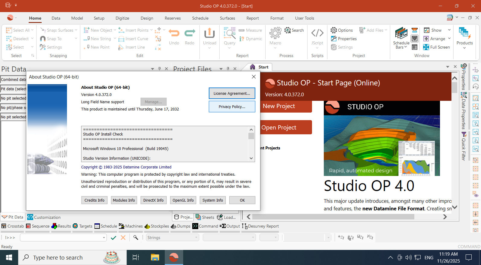 Download Datamine Studio OP 4.0.372.0 x64 full license