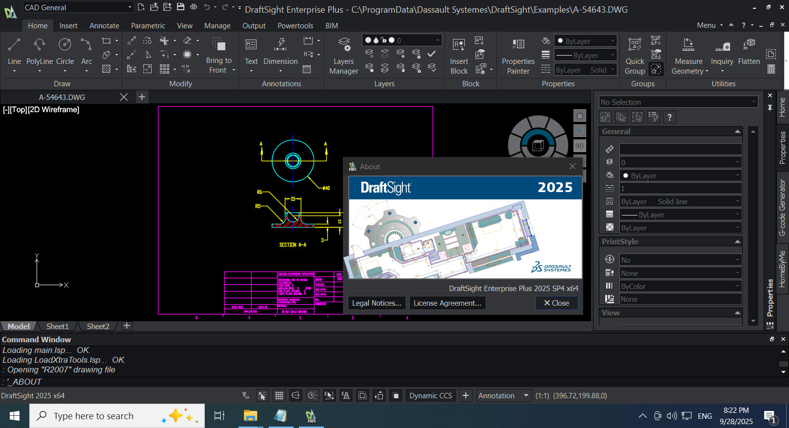 2D drafting and 3D design tool