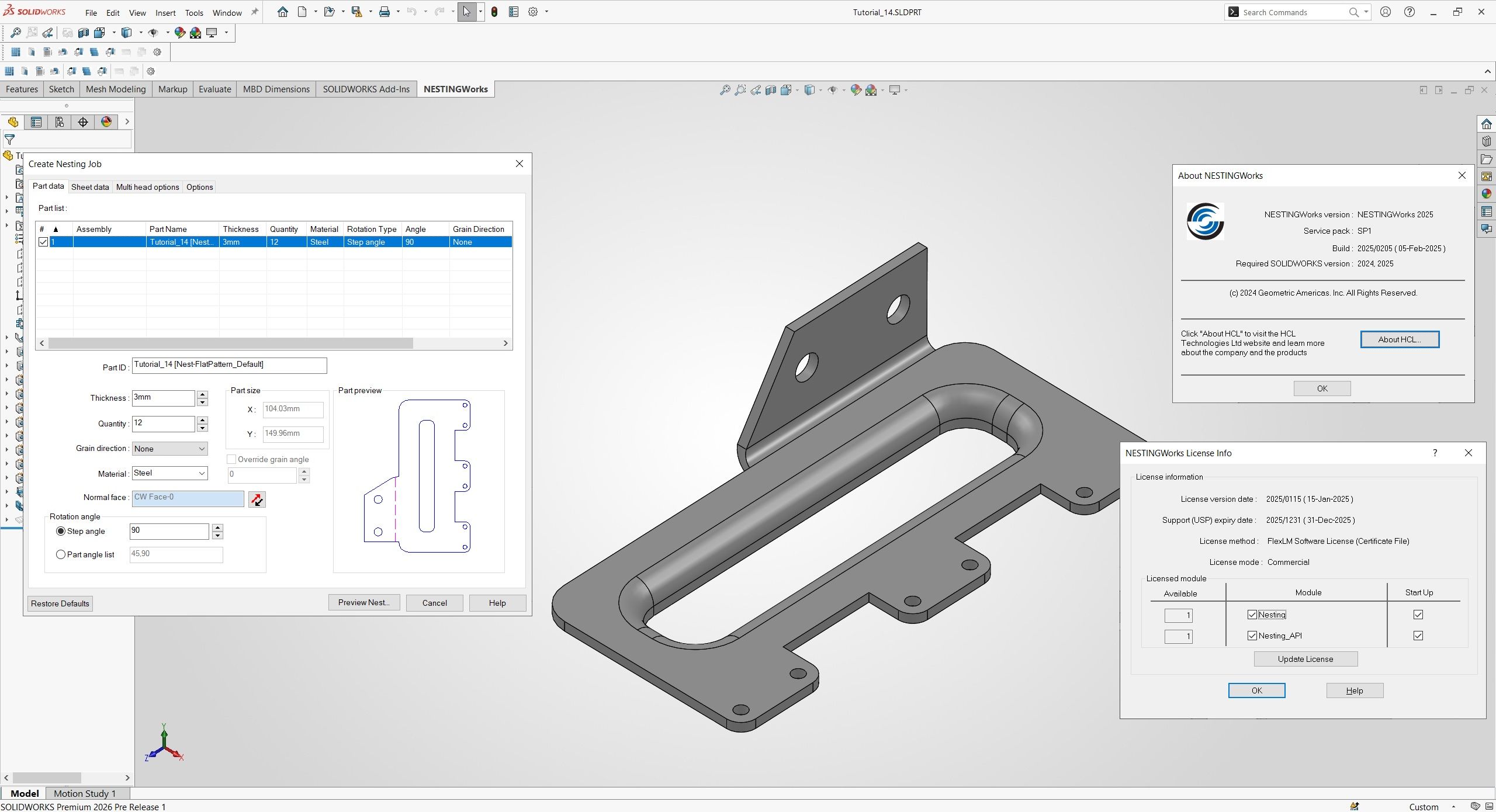 NestingWorks 2025 SP1 for SolidWorks 2024-2026 activated