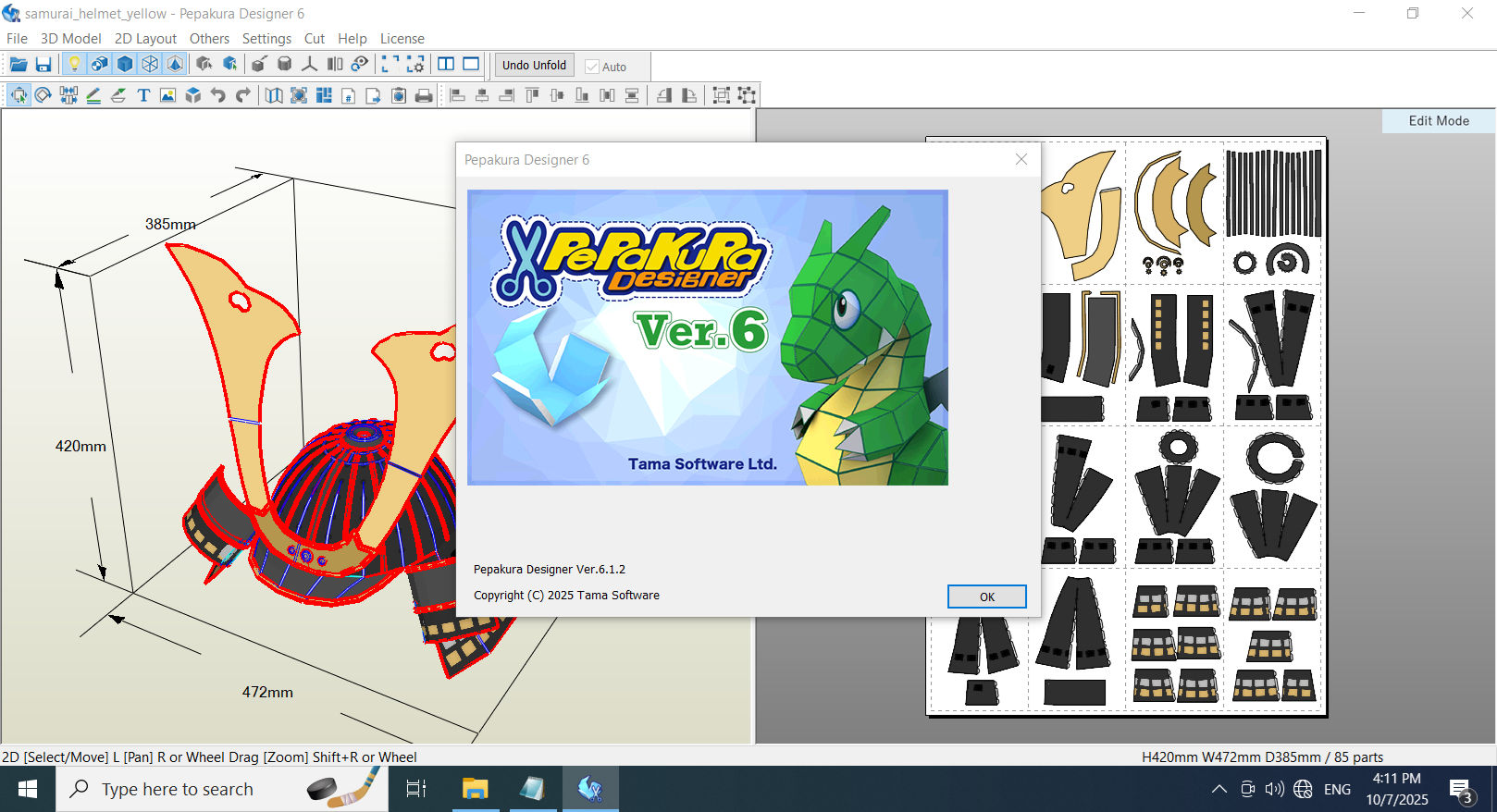 Pepakura Designer 6.1.2 series
