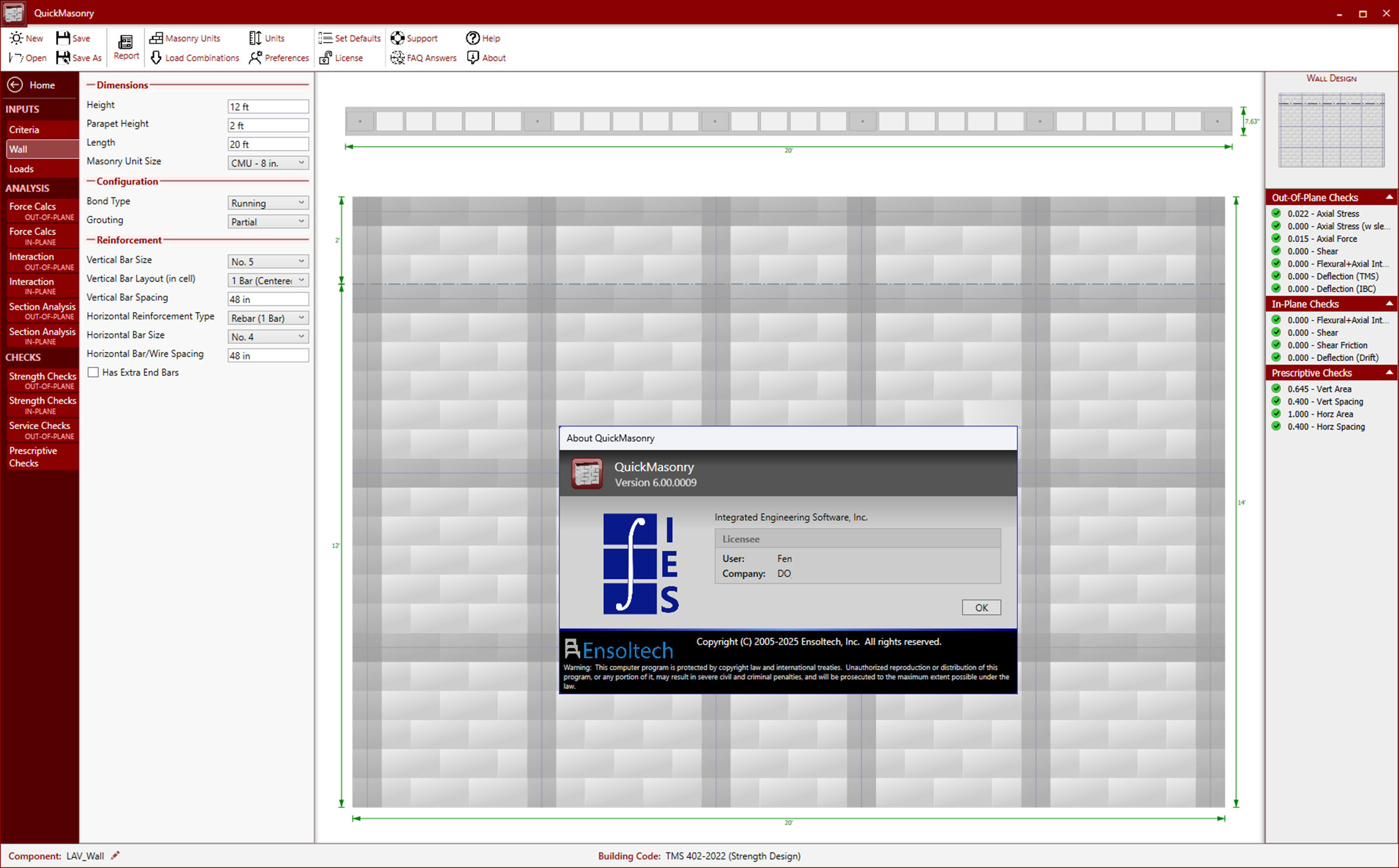 Masonry Design Software