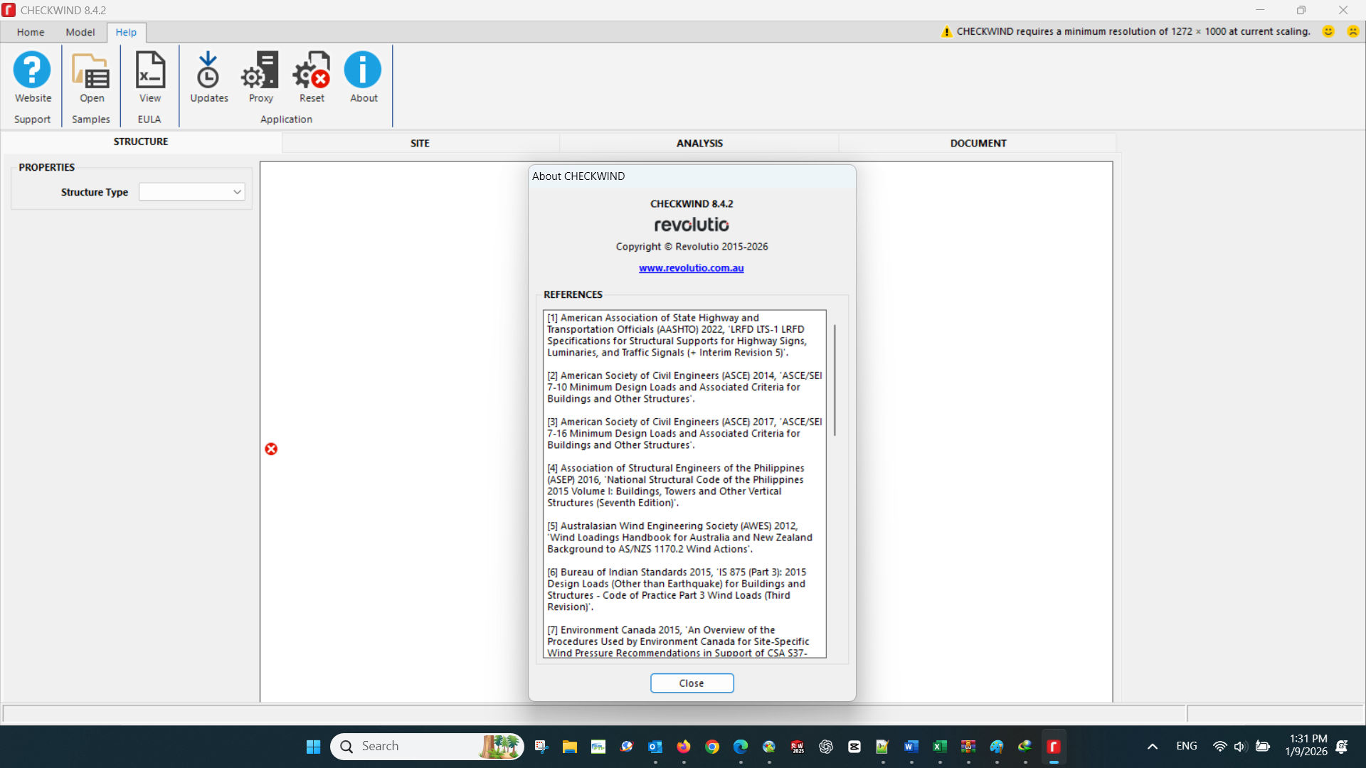 Download Revolutio CHECKWIND 8.4.2 x64 full license
