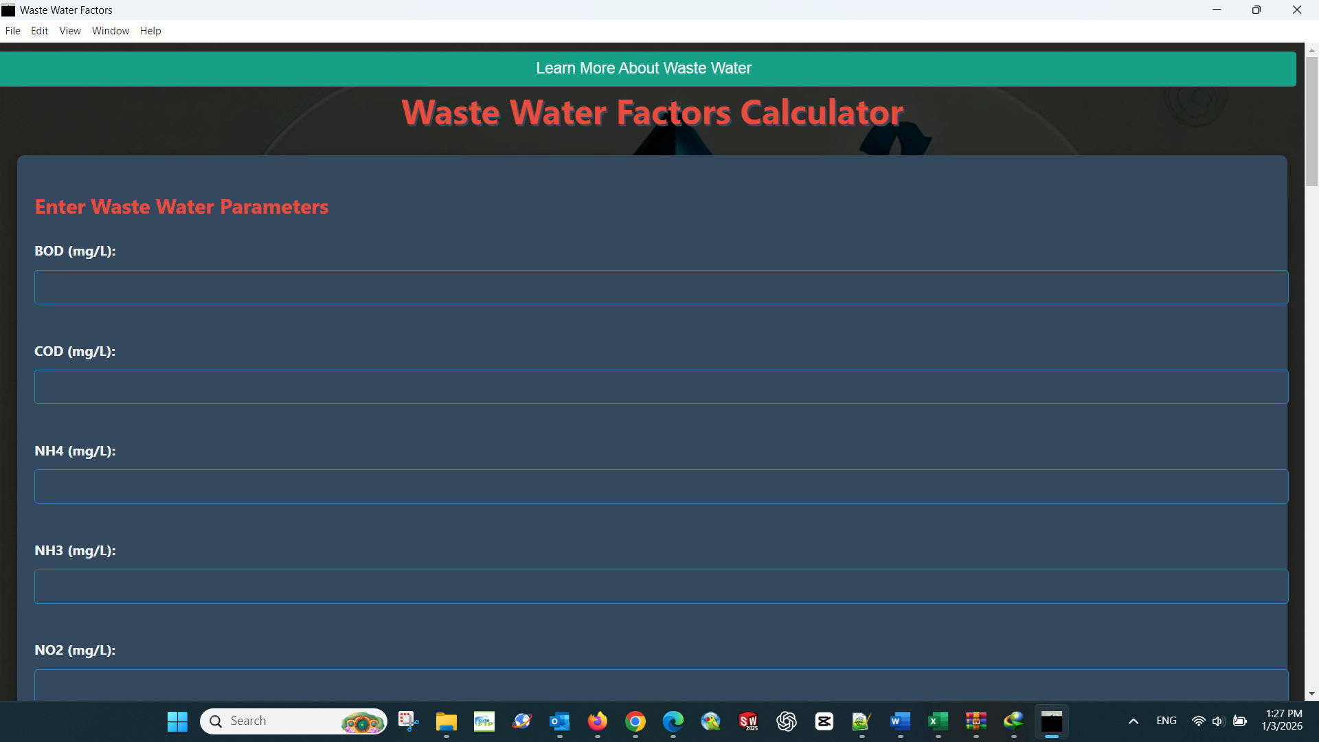 Environmental science software