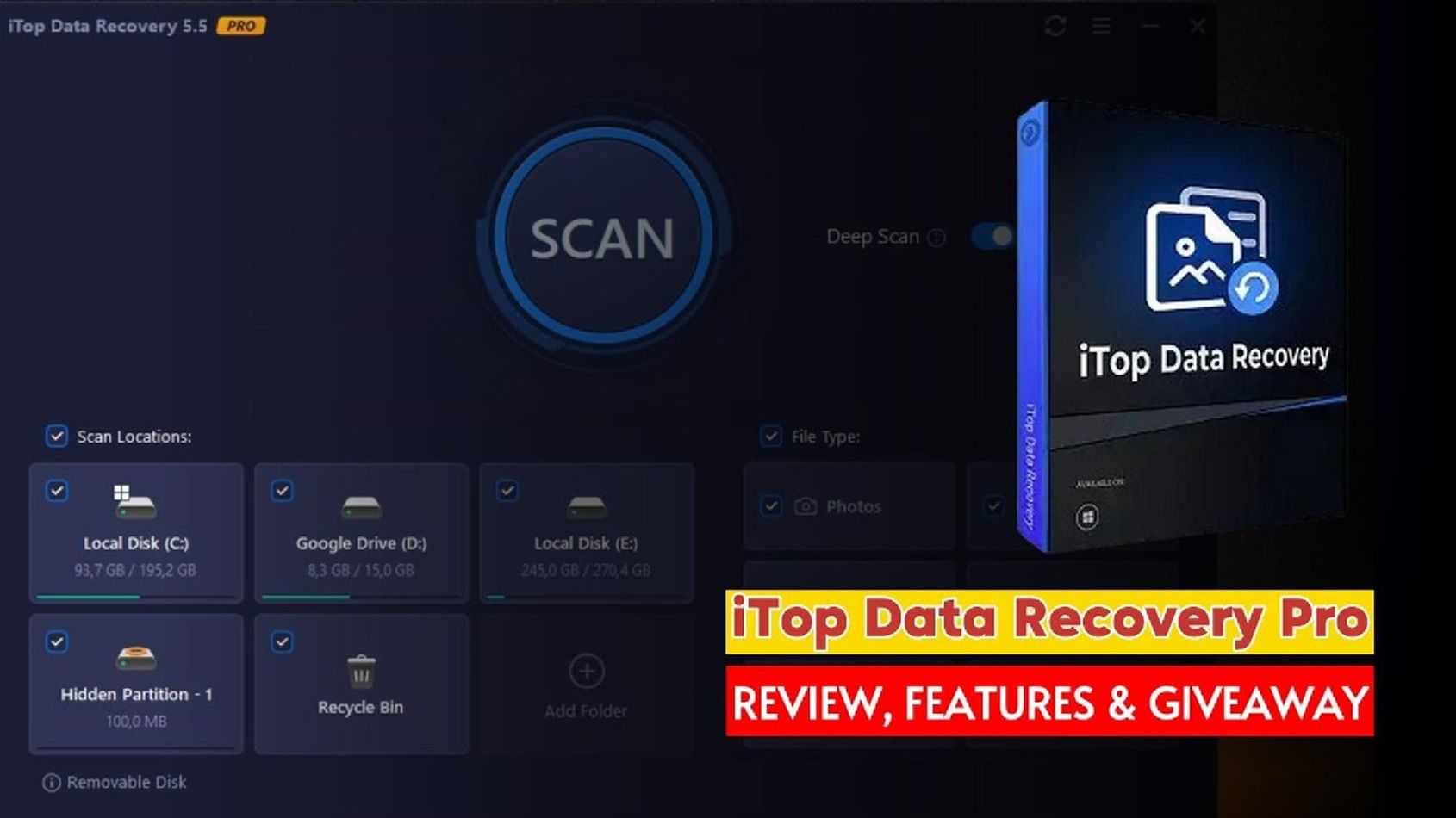Professional recovery software