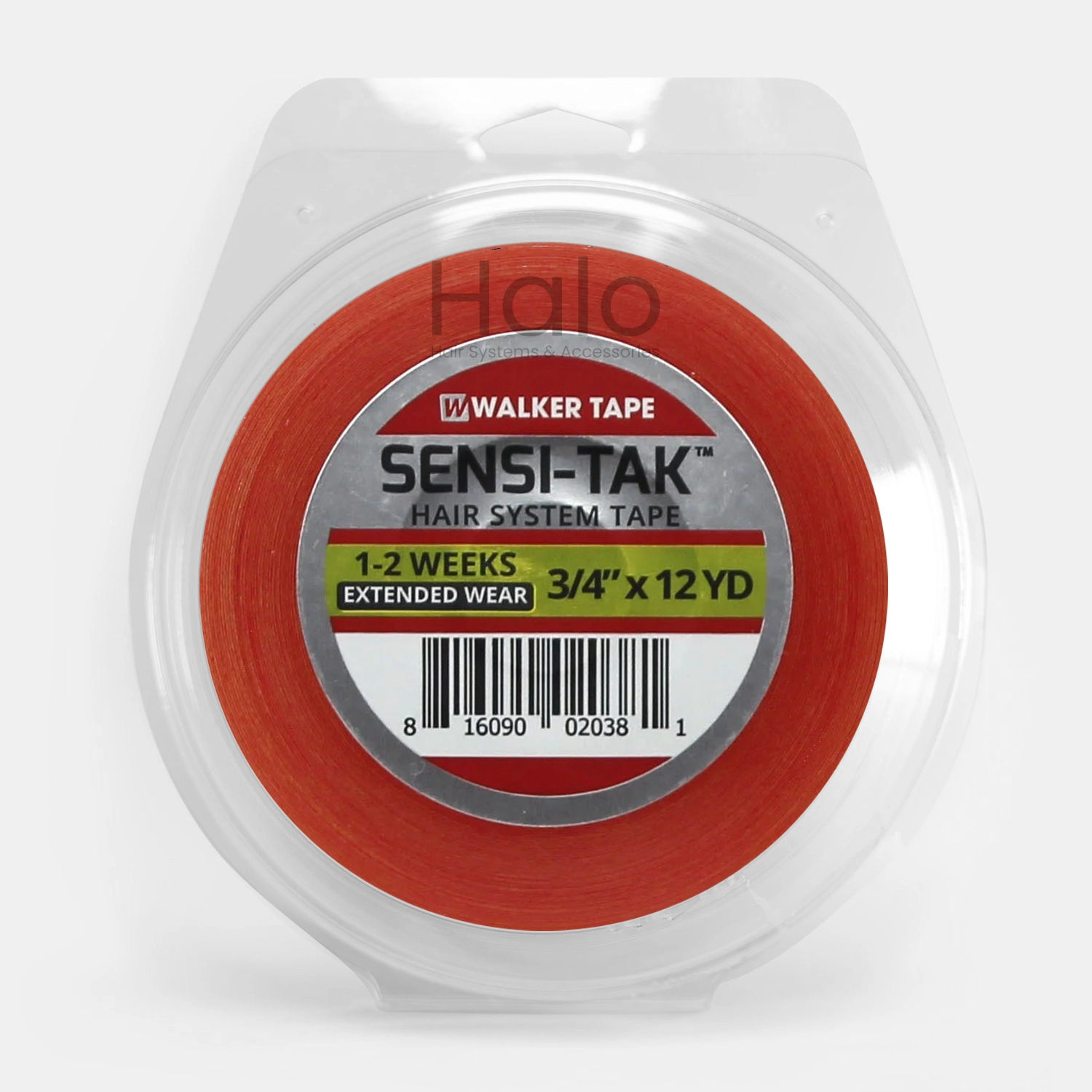 Sensi-Tak Red Tape 3/4 inches x 12 Yard Roll (36 Feet) | Halo Hair