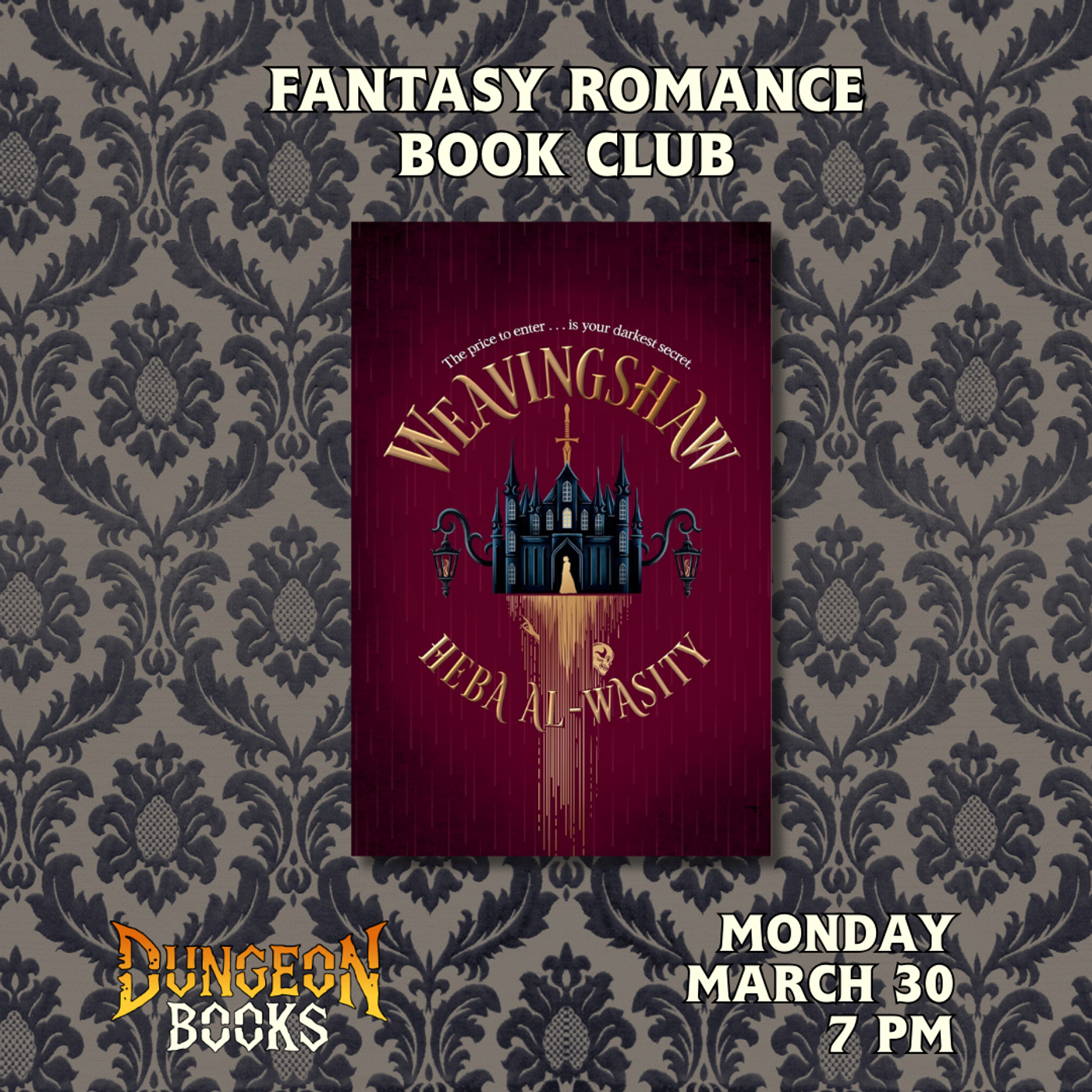 March Fantasy Romance Book Club | Dungeon Books