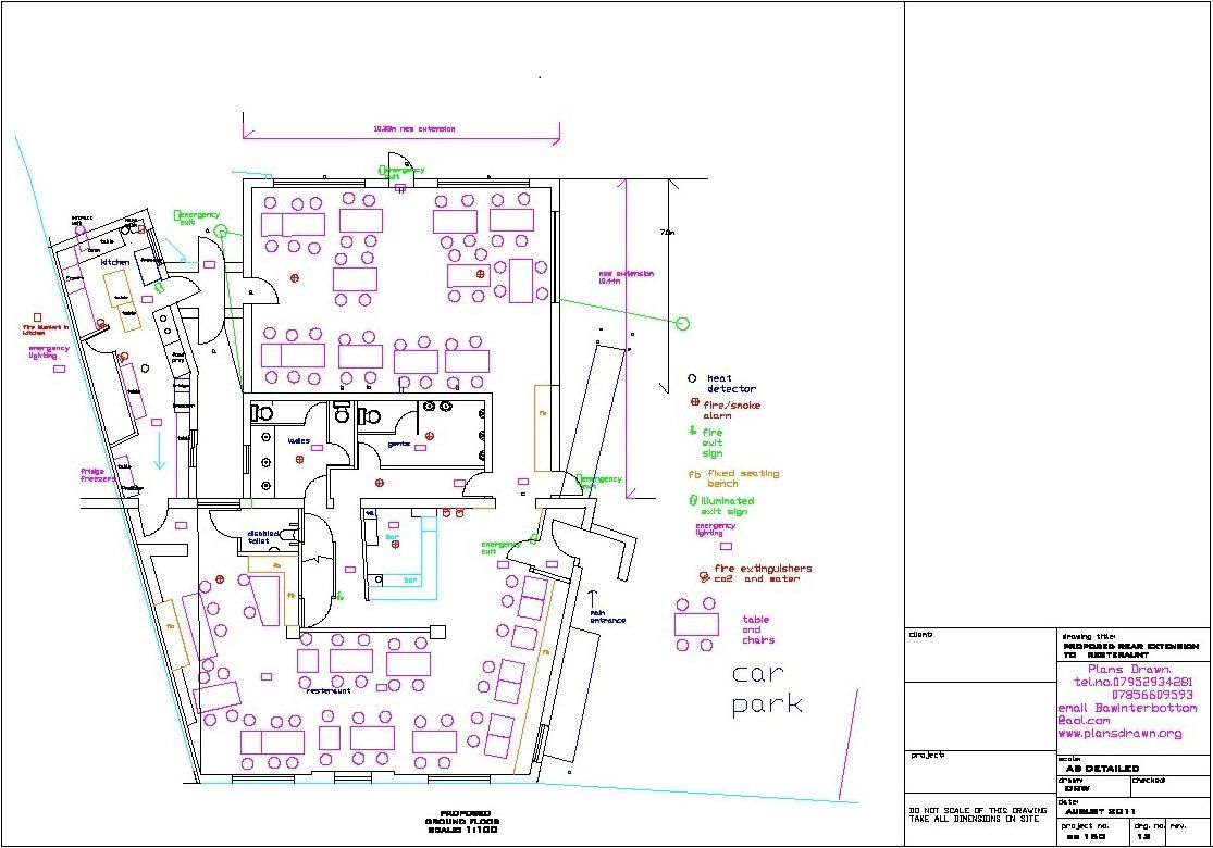 Restaurant And Takeaway - Plans Drawn
