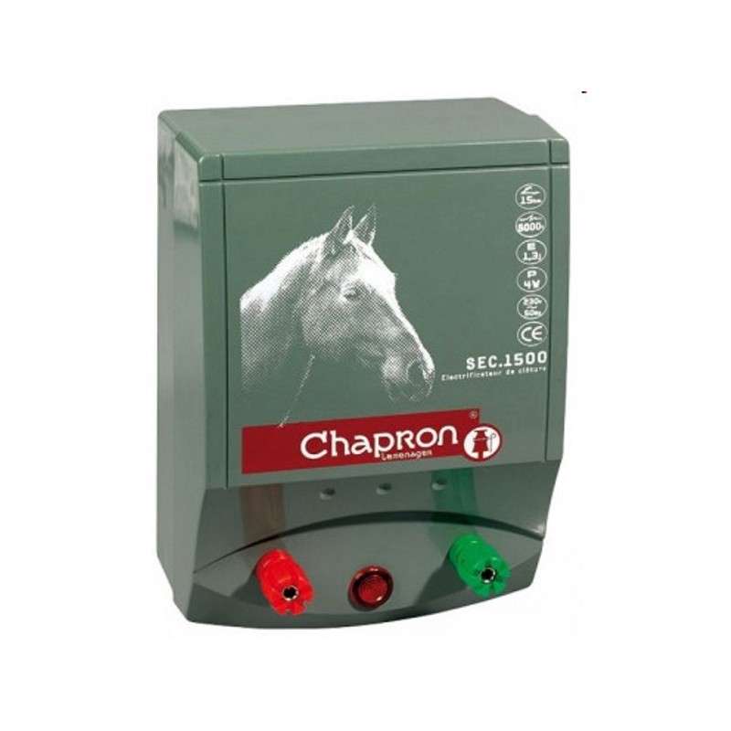 Chapron éléctrificateur secteur 1500 e - JMT Alimentation Animale