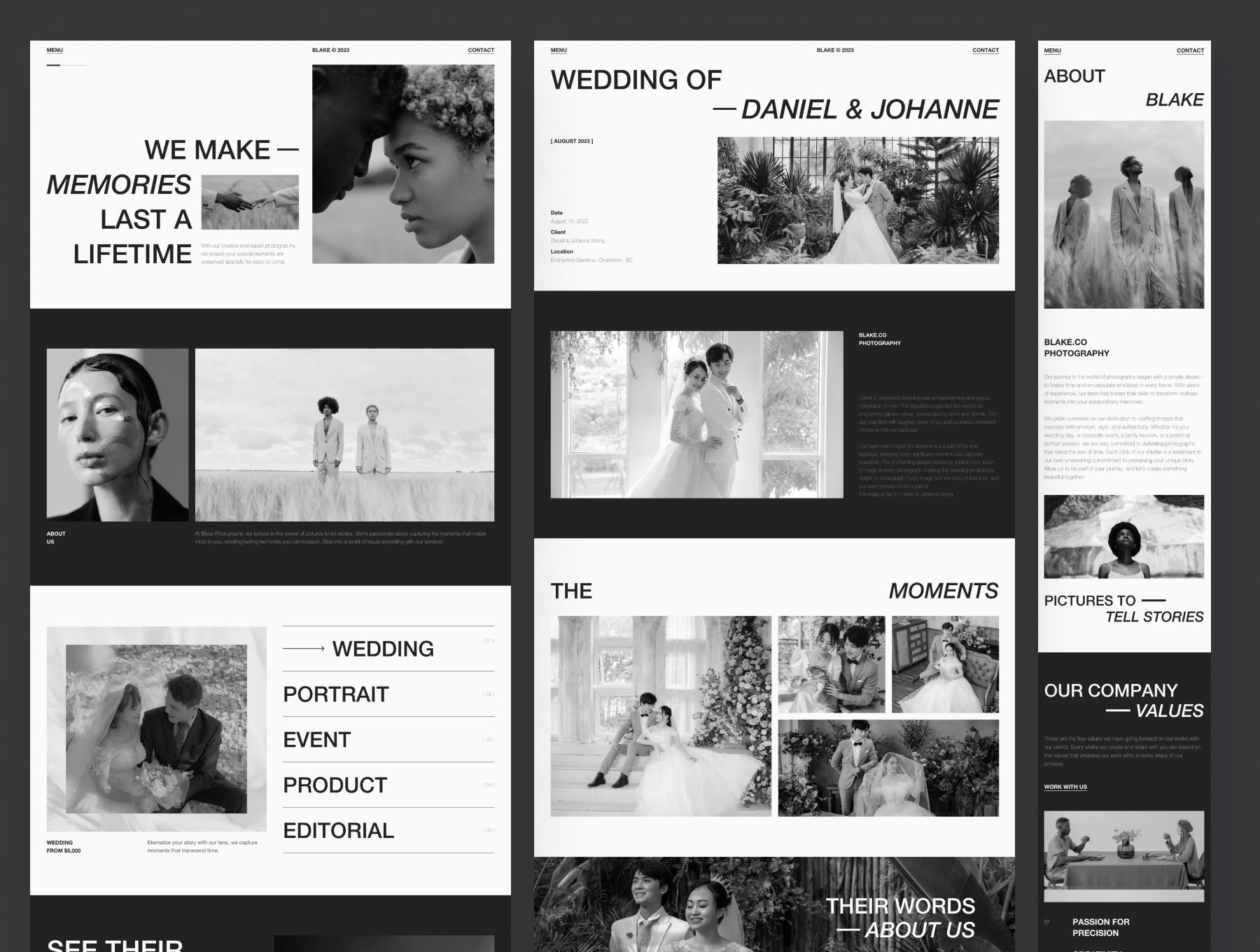 Blake - Photography Website | Devplates