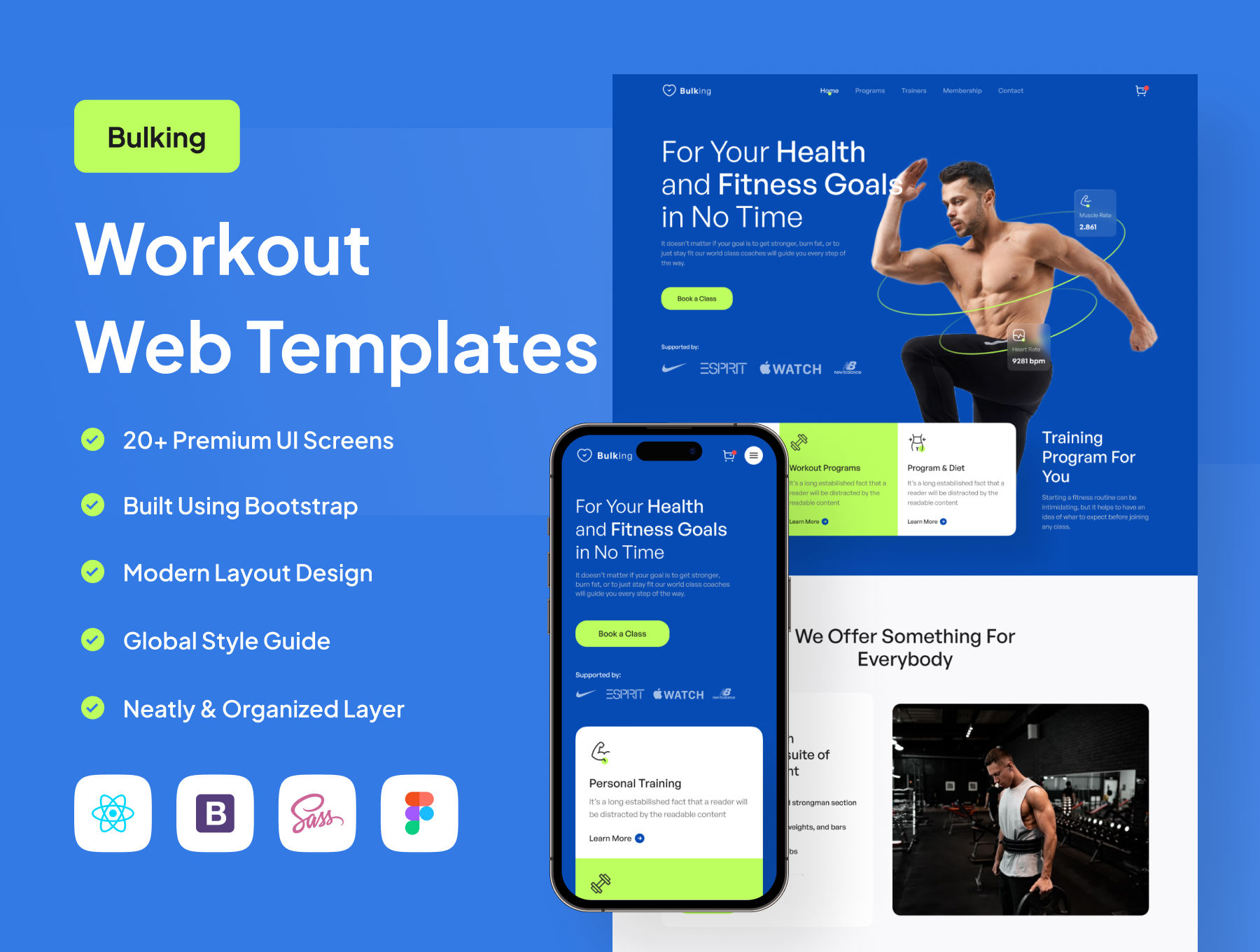 Bulking - Workout Web Templates | Devplates