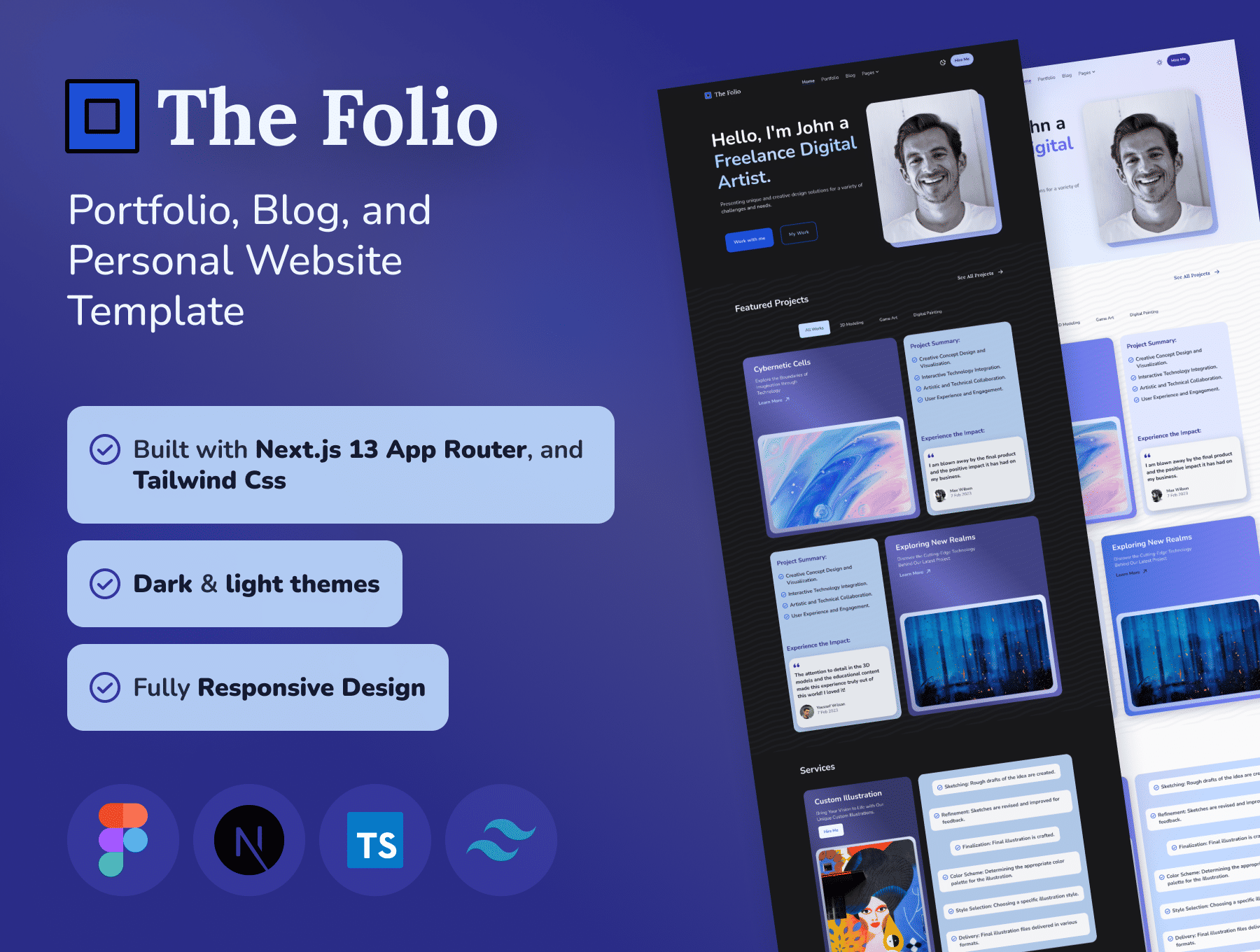 The Folio - Portfolio, Blog, and Personal Website Template. | Devplates