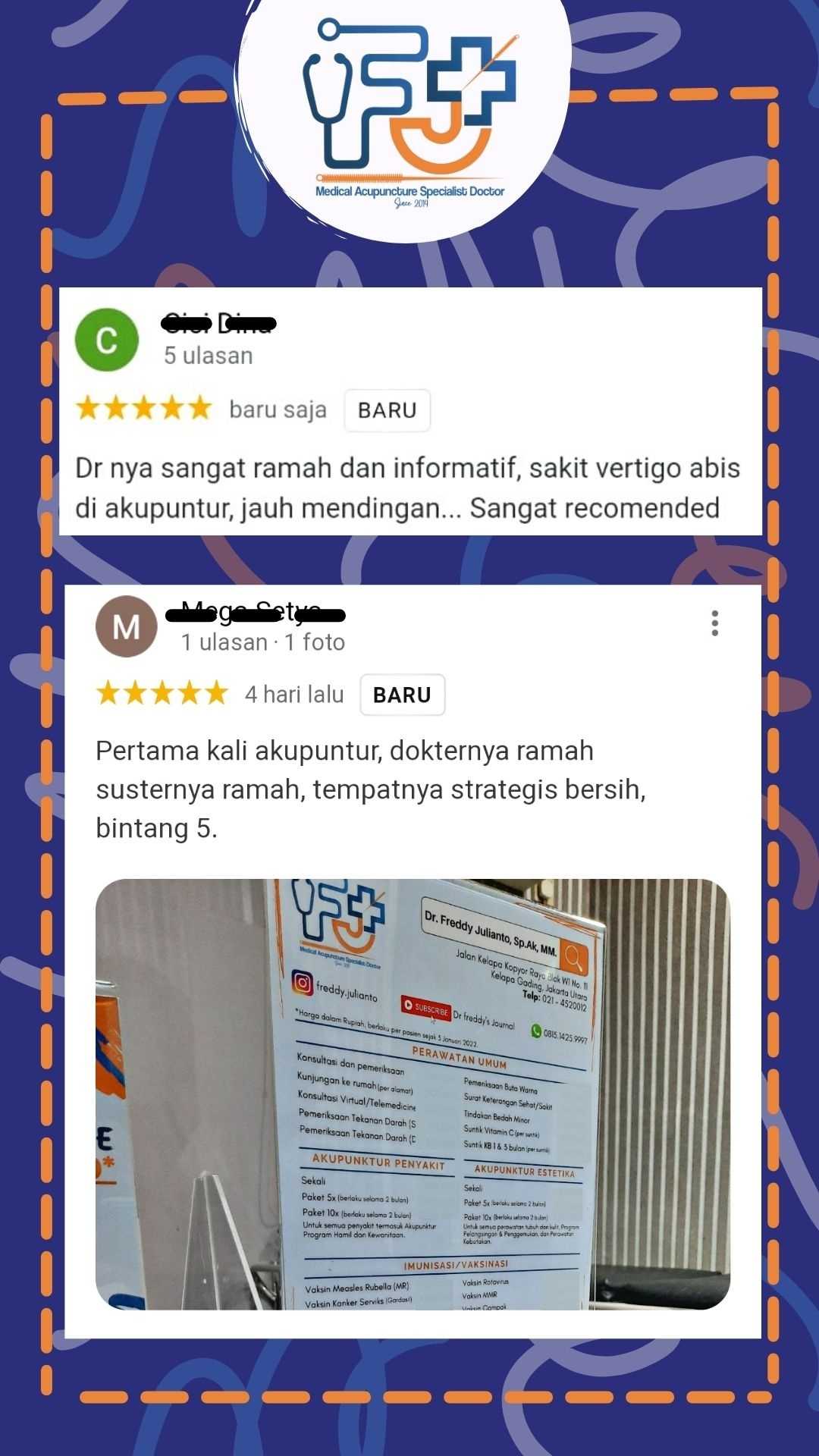 Klinik Akupuntur Jakarta dr. Freddy Julianto | Akupuntur Terjangkau Bekasi