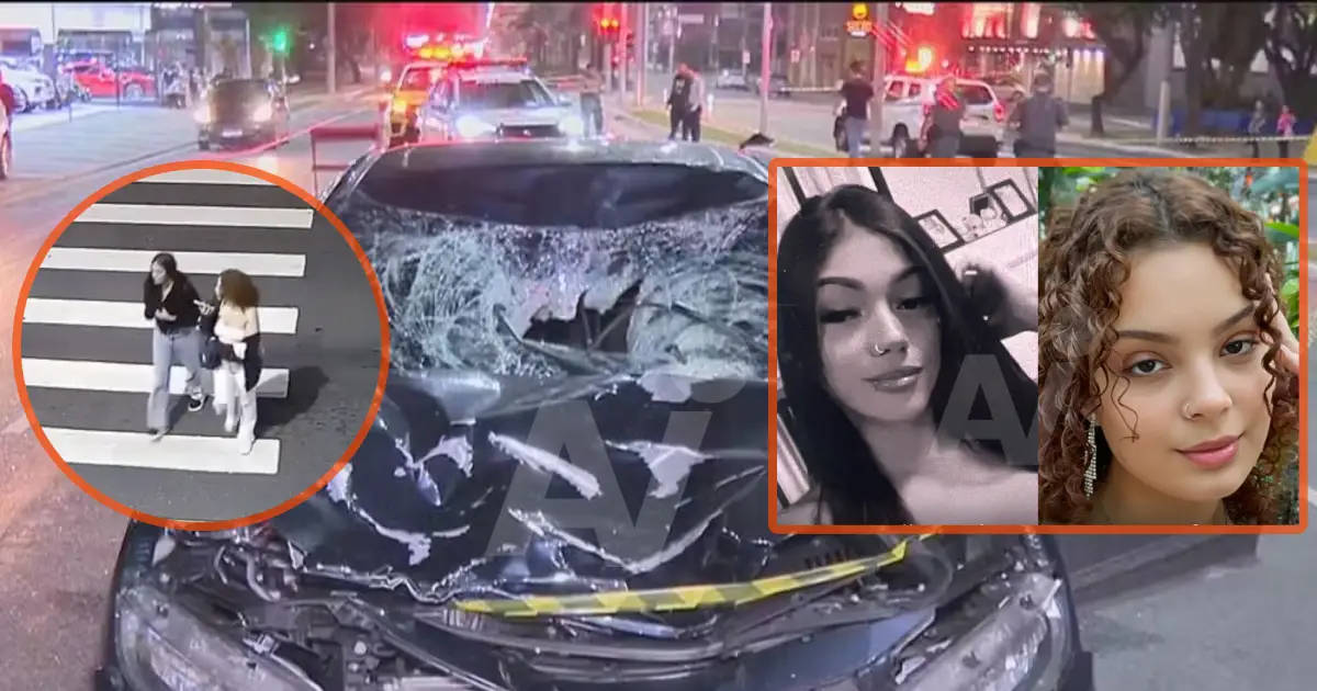 Dos jóvenes mueren atropelladas por auto a alta velocidad en São Caetano