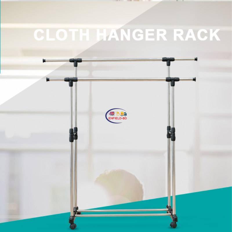 Double-Pole Clothes Rack I Extended I Black Buy Now Online