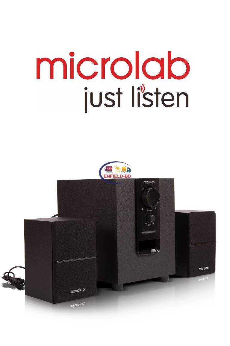 Microlab M-106BT 2.1 Bluetooth Speaker Bass reflex tunnel