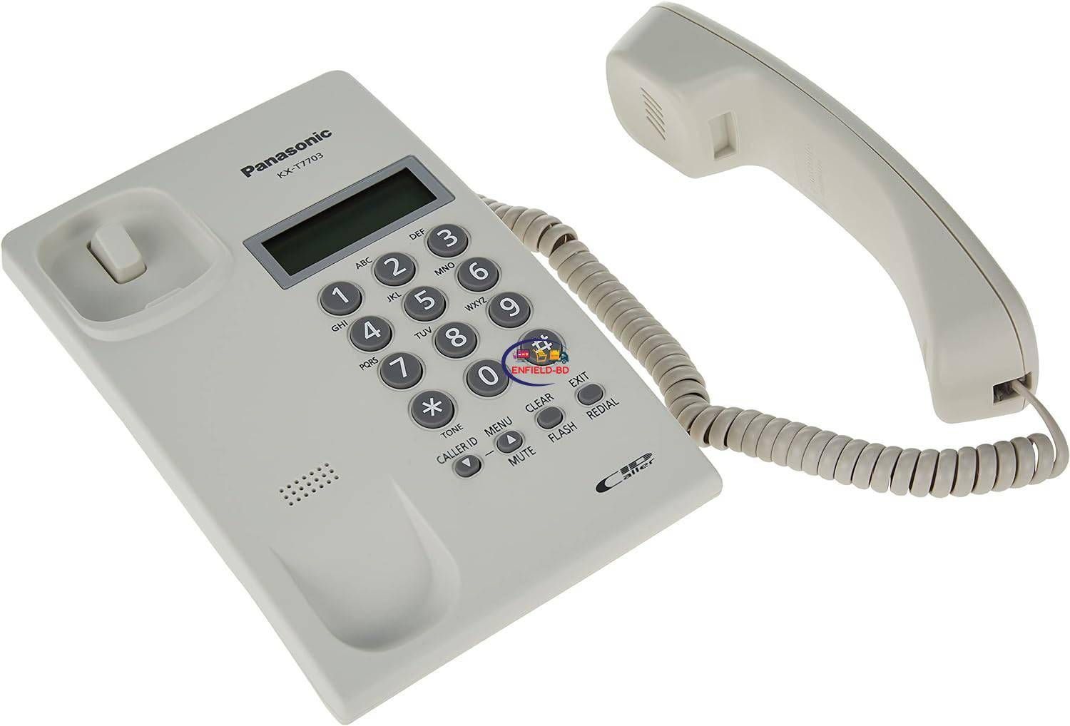 Panasonic KX-T7703 Slim Design Landline Phone।3-Step Ringer